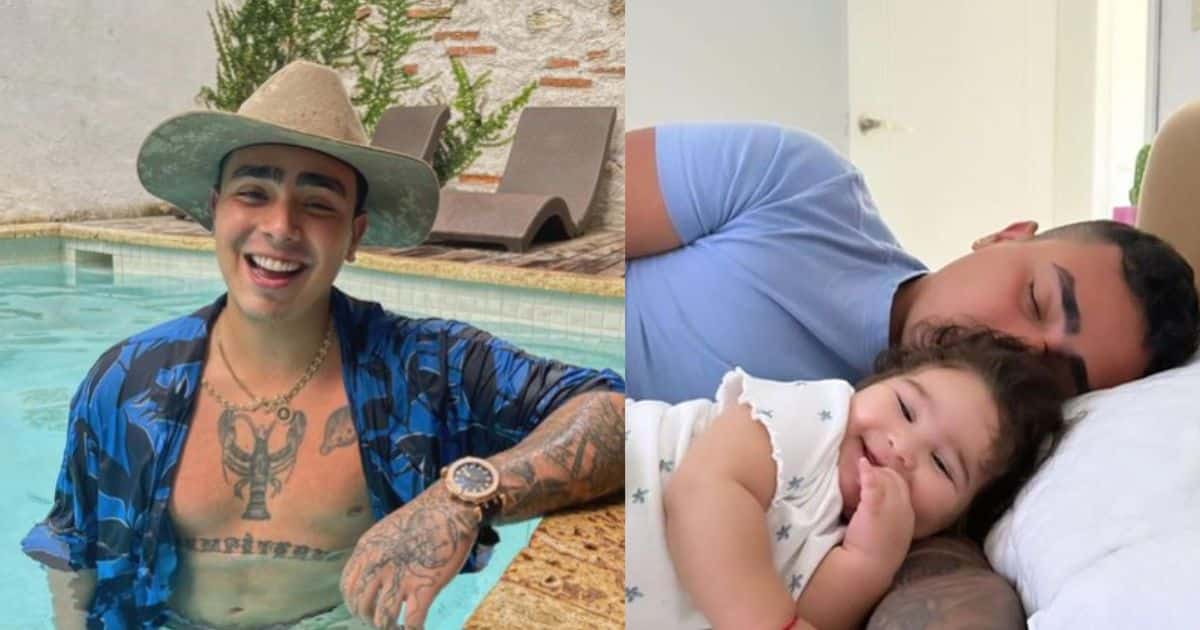 Polémica por beso en la boca de Felipe Saruma con la hija de Andrea ...